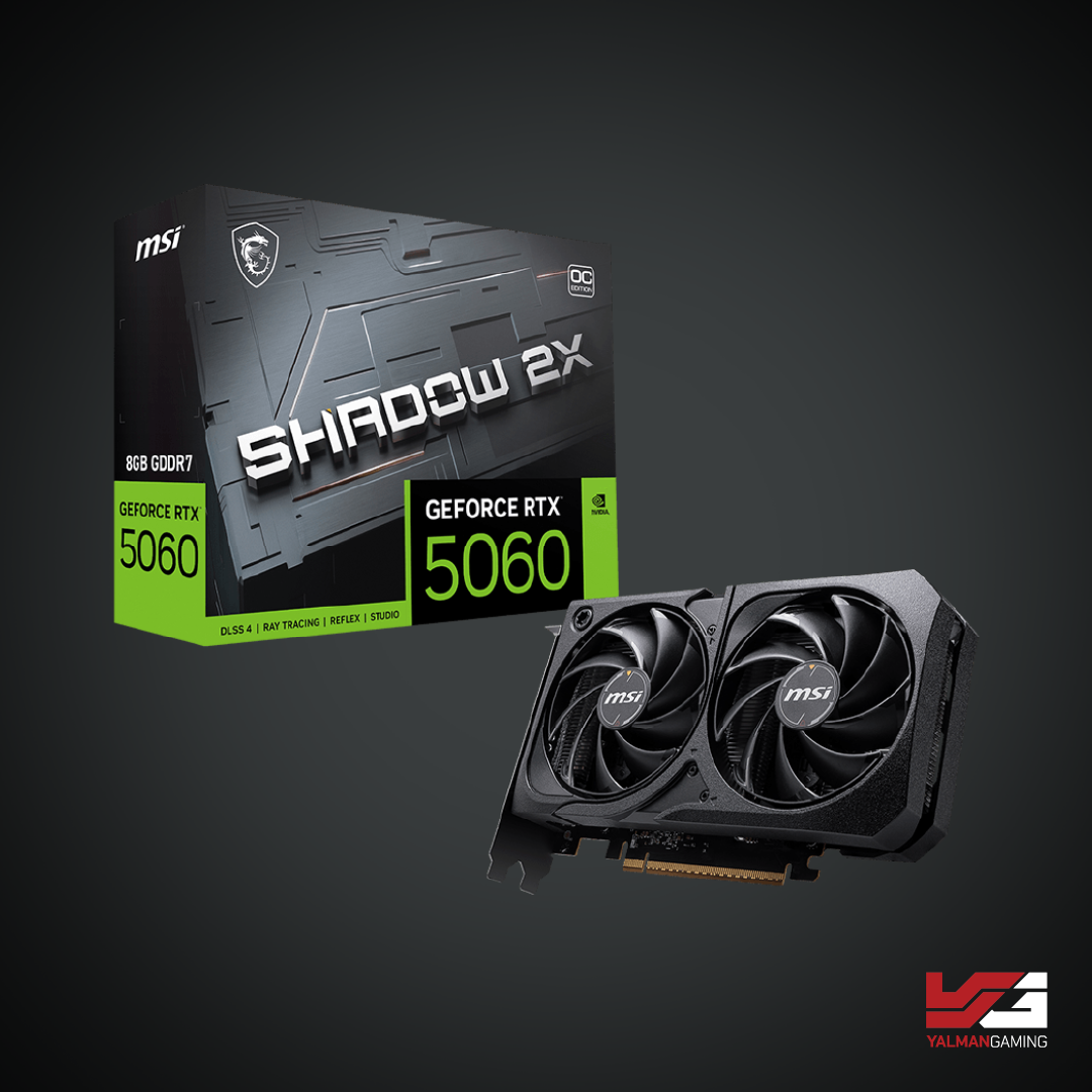 MSI GeForce RTX 5060 Shadow 2X 8G OC GDDR7 Dual Fan Gaming Graphics ...